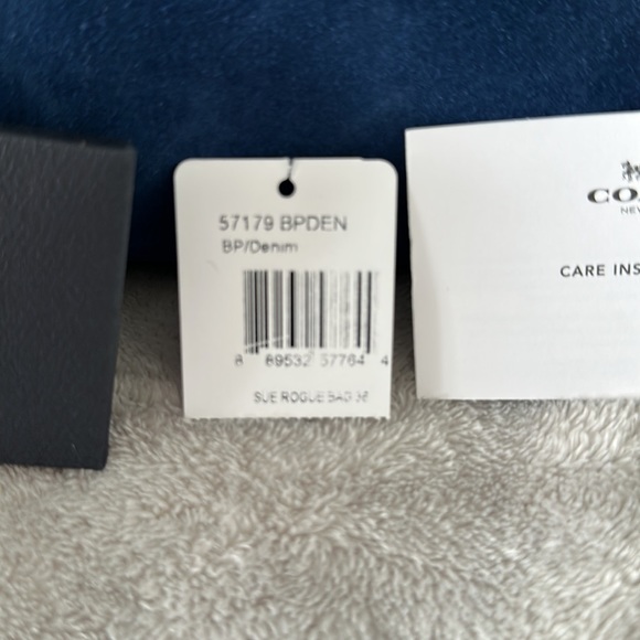 Coach | Bags | Nwt Coach 941 Rogue 36 In Blue Suede | Poshmark